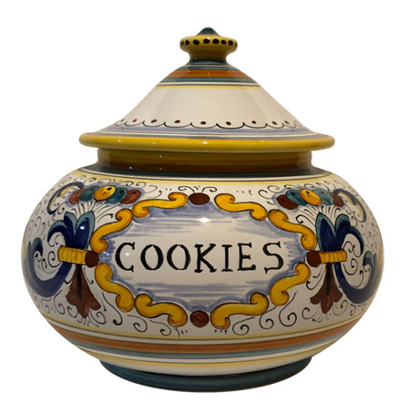 Italian Ceramic Cookies/ Biscotti Jar - Ricco - Fratelli Mari