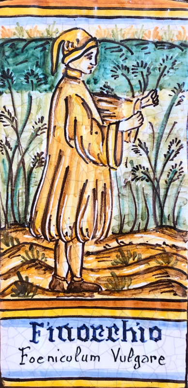 Italian Ceramic Fennel Tile - FINOCCHIO