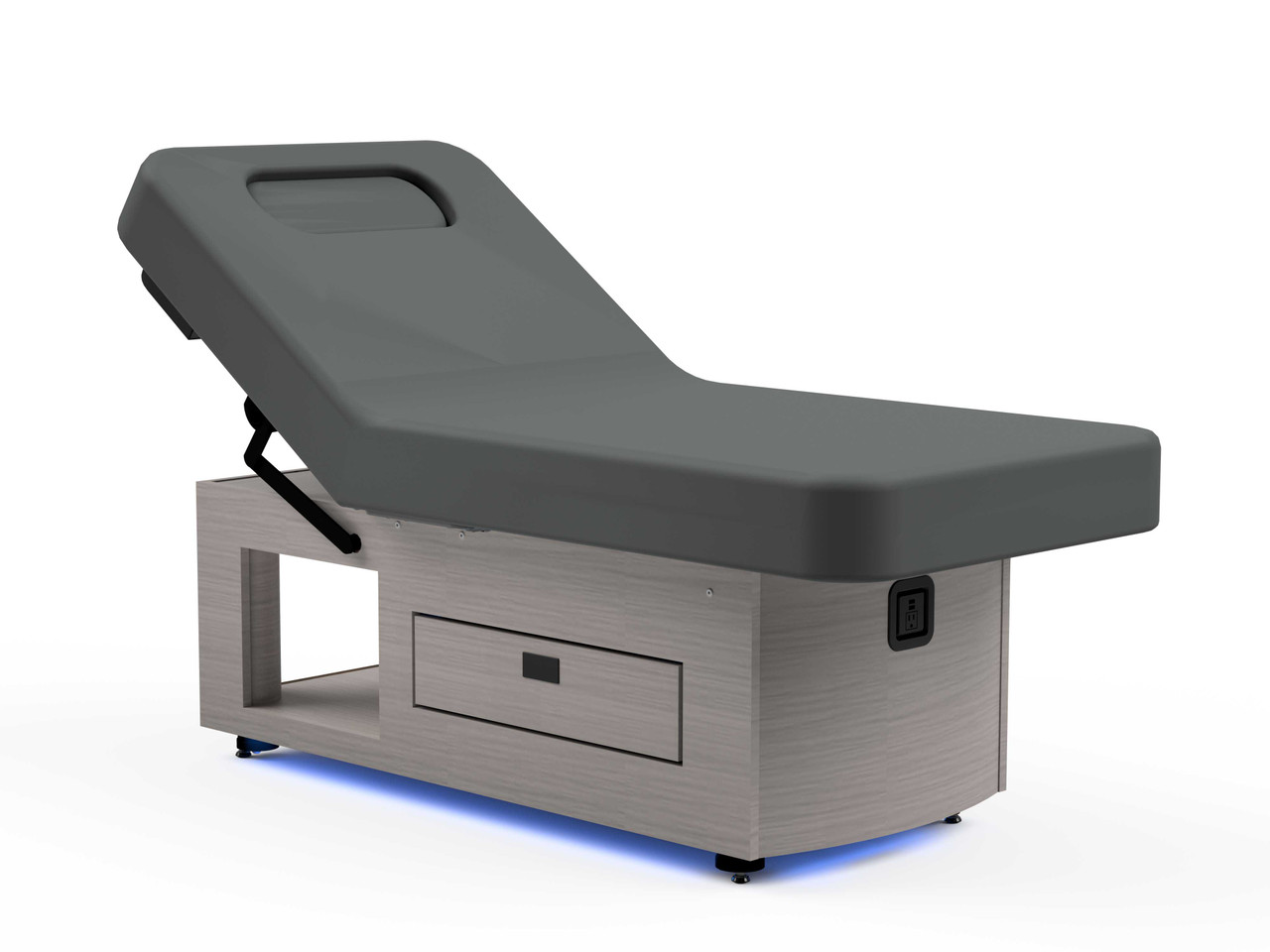 Oakworks PREMA e-nvi Electric Tilt Back Spa Treatment Table | Massage ...