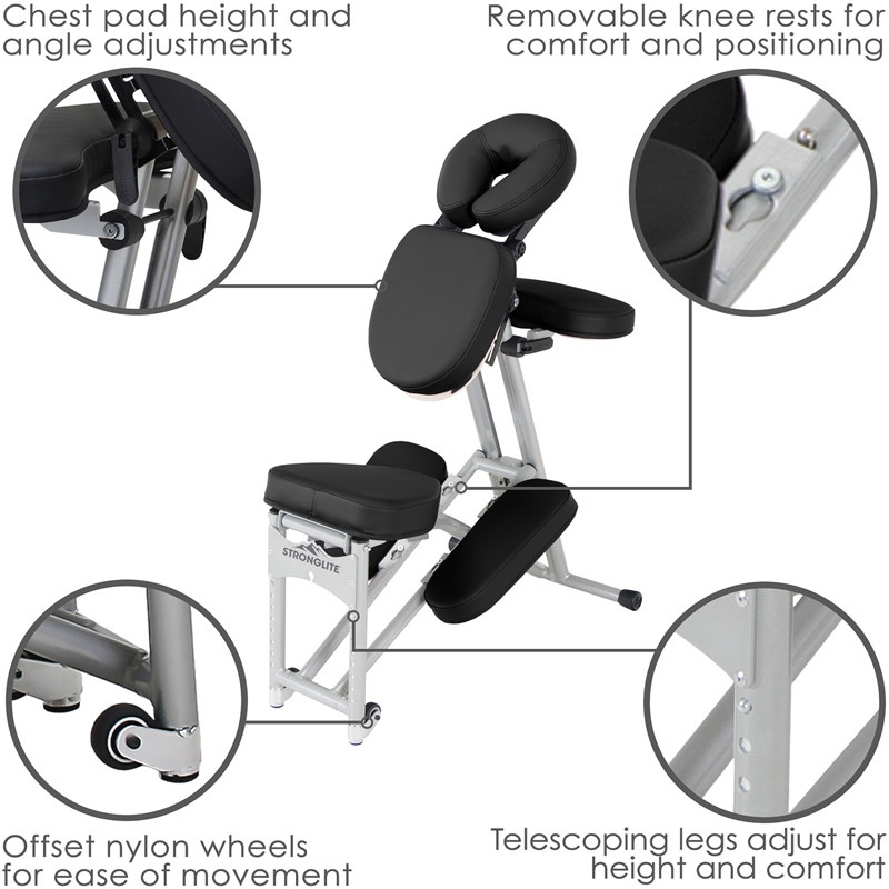 Stronglite Stronglite Portable Massage Chair Package, ERGO PRO II ...
