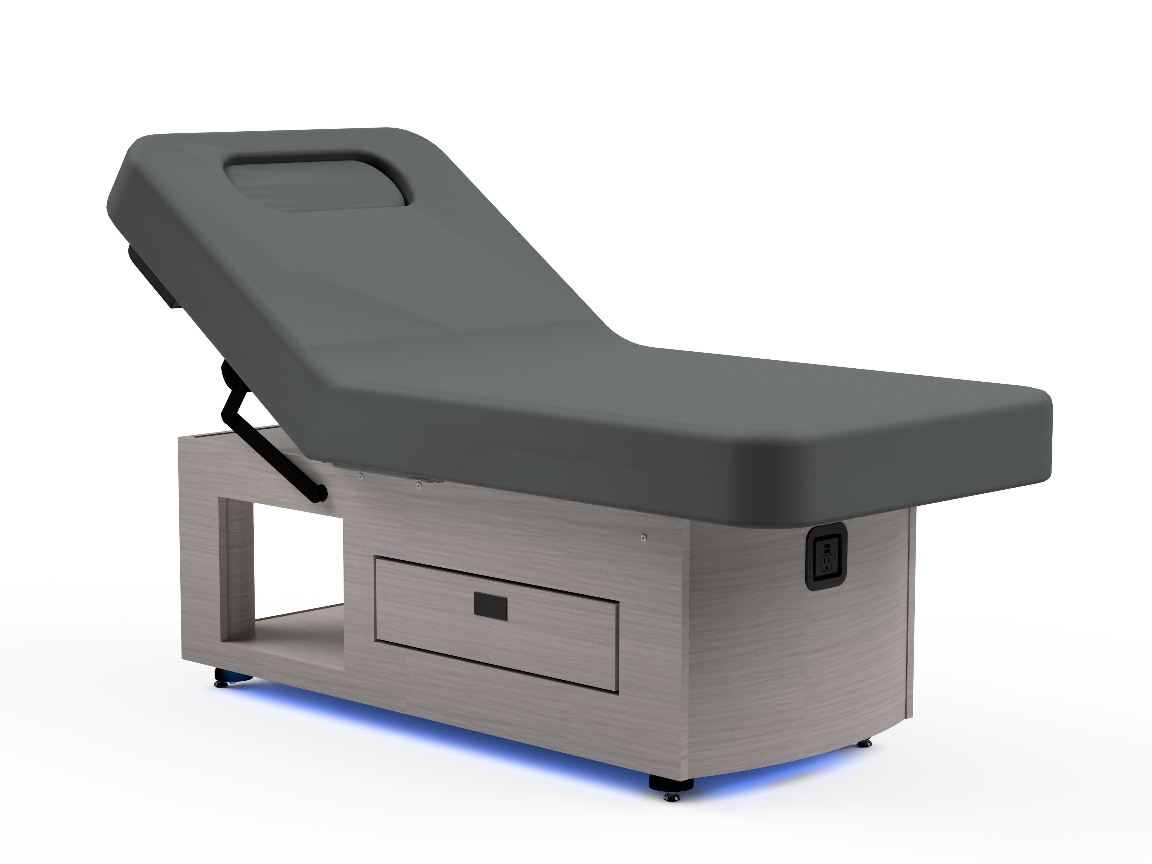 Oakworks PREMA e-nvi Electric Tilt Back Spa Treatment Table | Massage ...