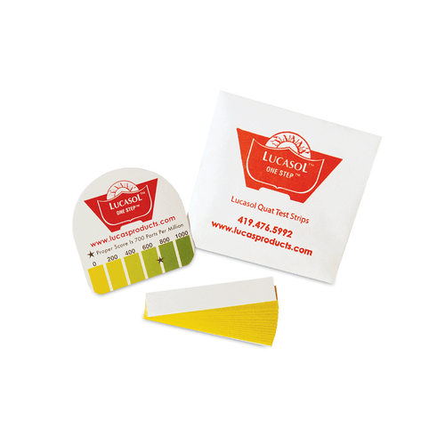 Lucasol® Quat Test Strips | Disinfectant Concentration Verification