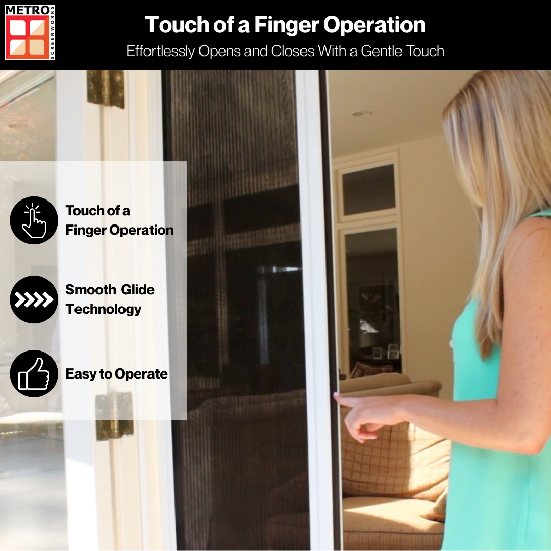 Zig Zag Double Retractable Screen for Large Openings | Genius®