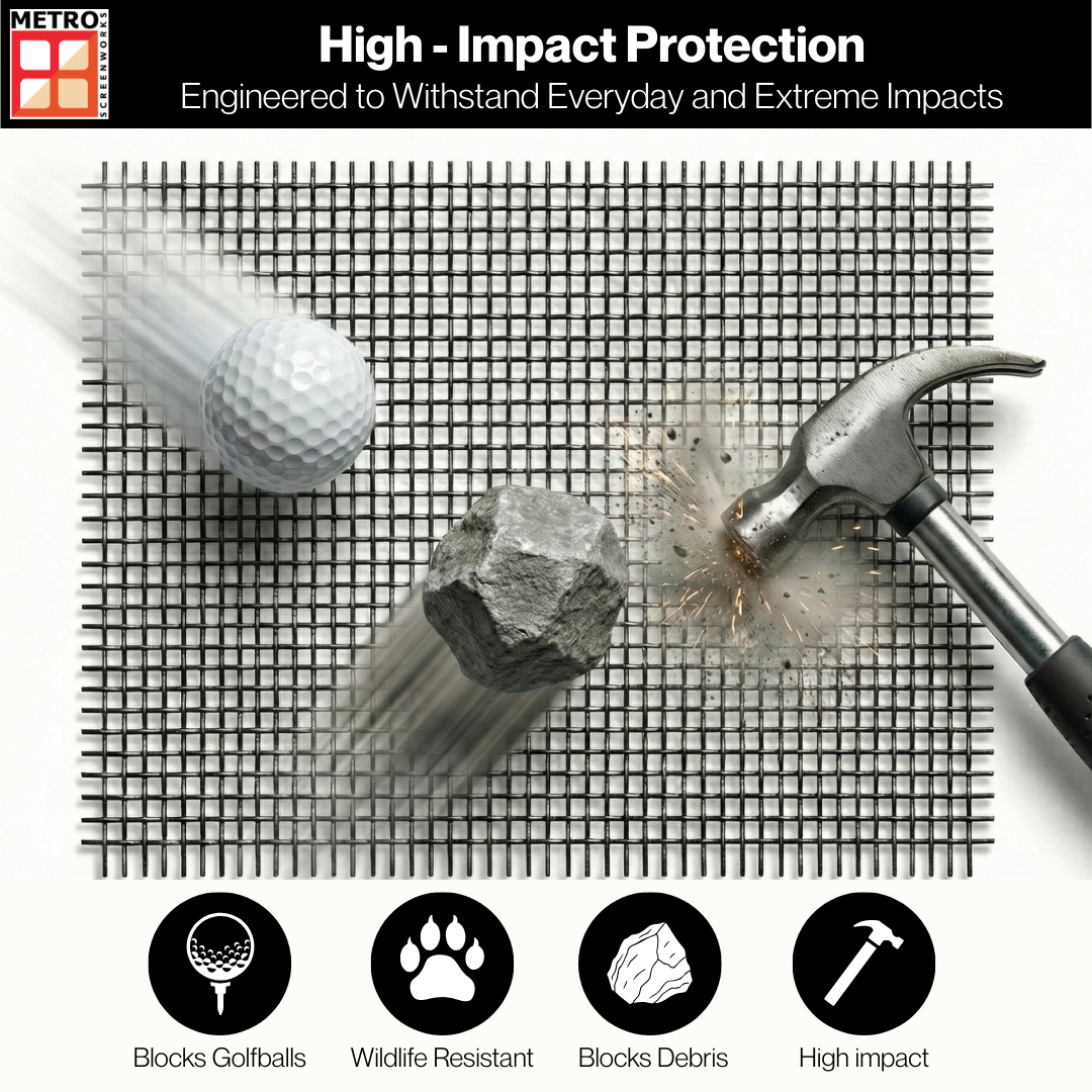 48 Inch x 25 Ft - Black Stainless Steel Security Mesh Screen Roll