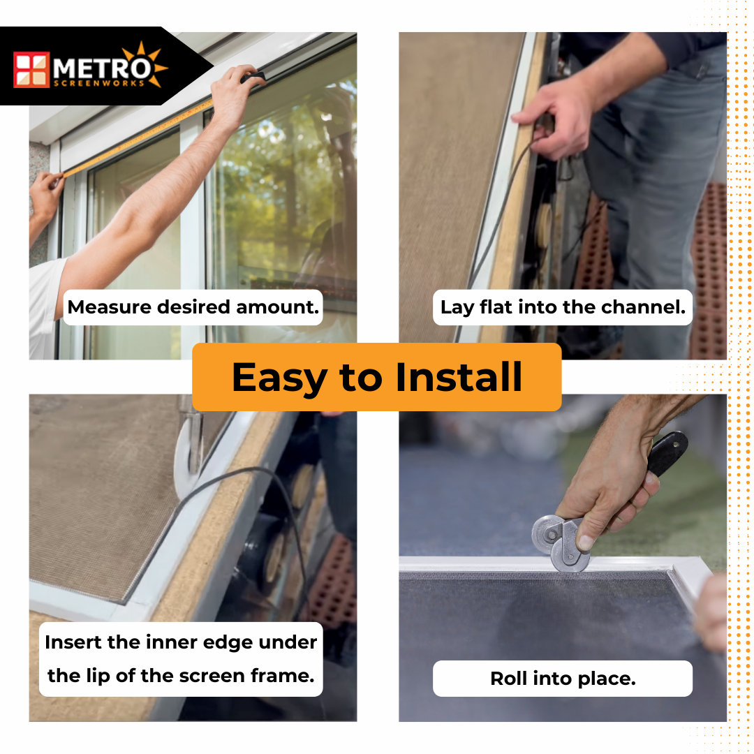 Repair Window Screen | Spline For Screen Door | Window Screen Spline ...