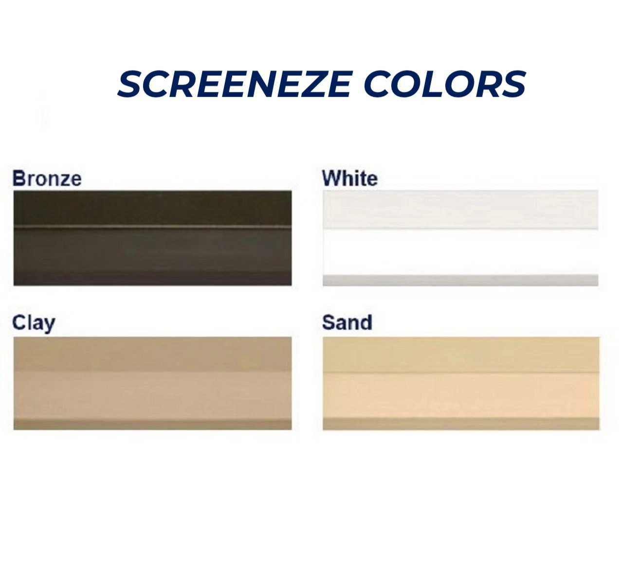 96" SCREENEZE 10 Caps & Base Pack - DIY Screen Porch