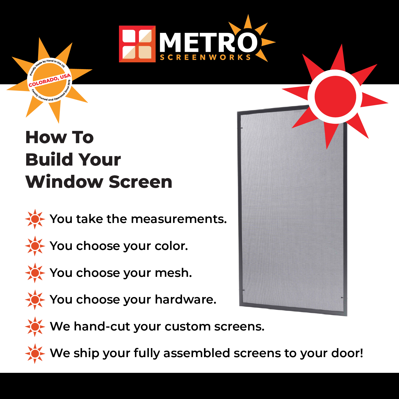 Replacement Window Screens - Customize Pre-Framed Window Screens