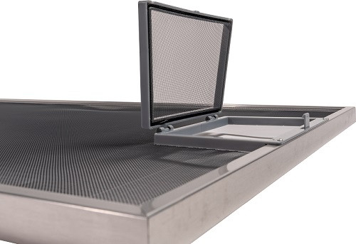 Standoff Screen With Wicket Door for Windows