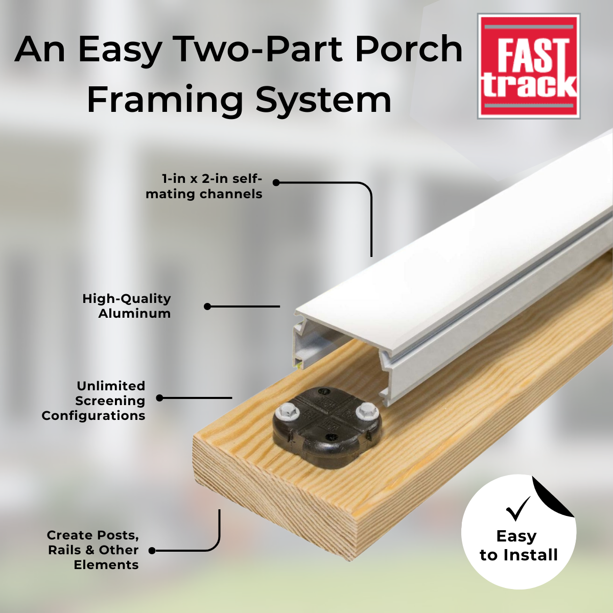 Screen Tight Fast Track - Do-It-Yourself Patio Enclosure Kit