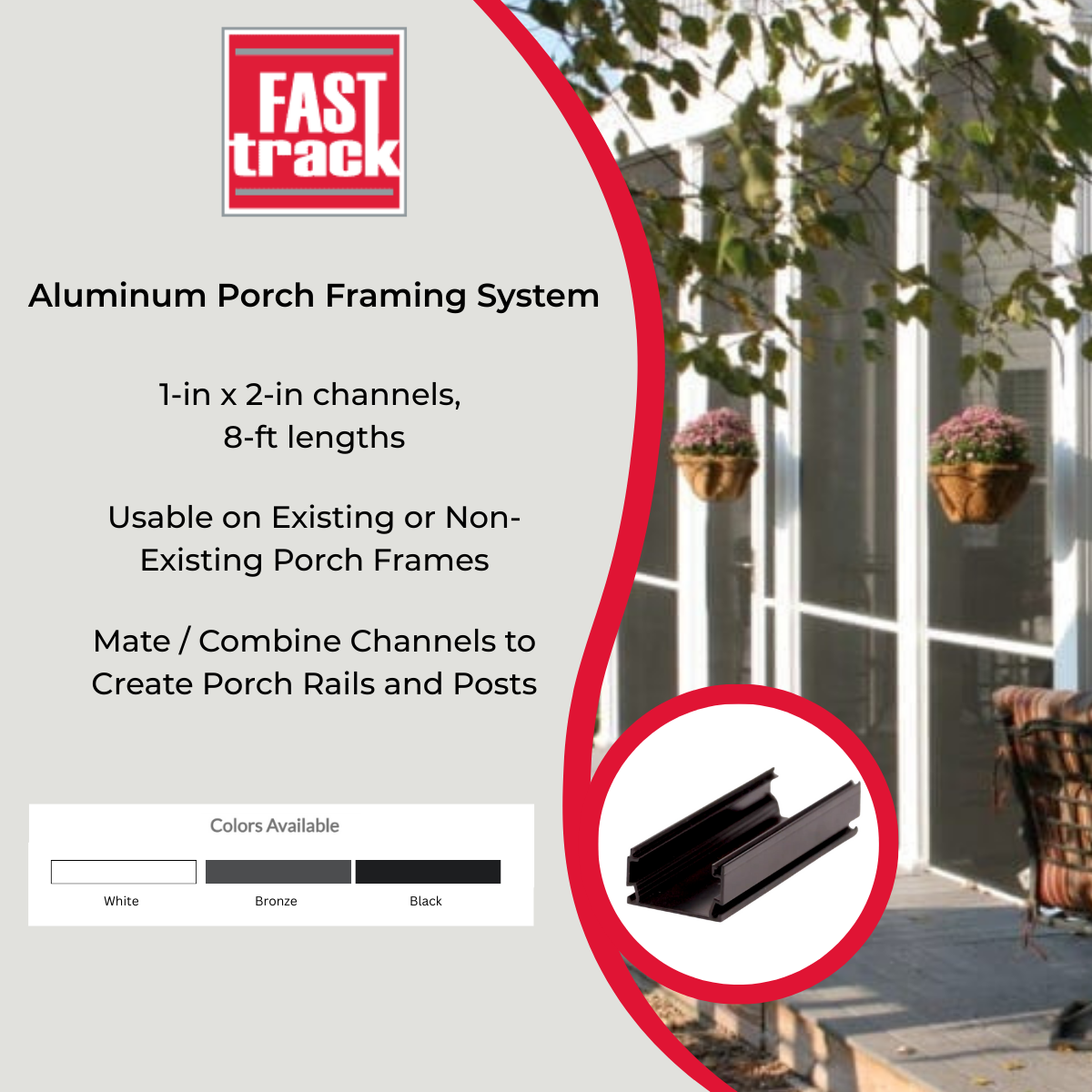 Screen Tight Fast Track - Do-It-Yourself Patio Enclosure Kit