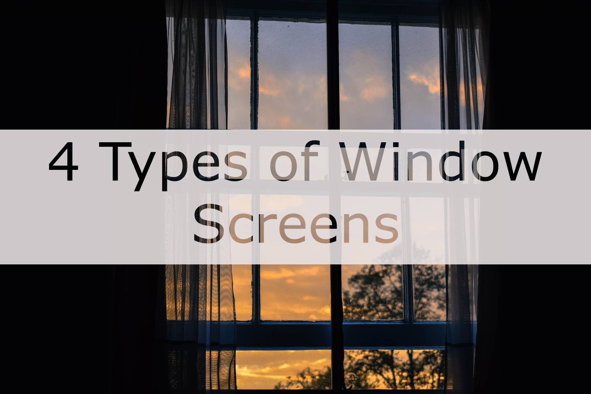 4 Types of Window Screens - METRO SCREENWORKS