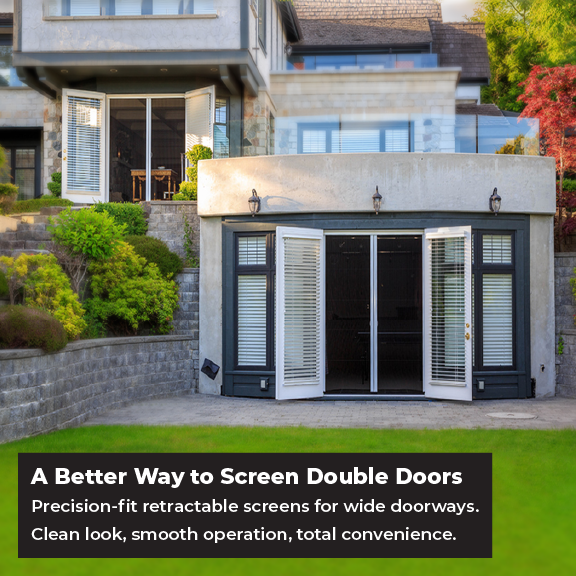 Genius® Retractable Screen for French & Double Doors