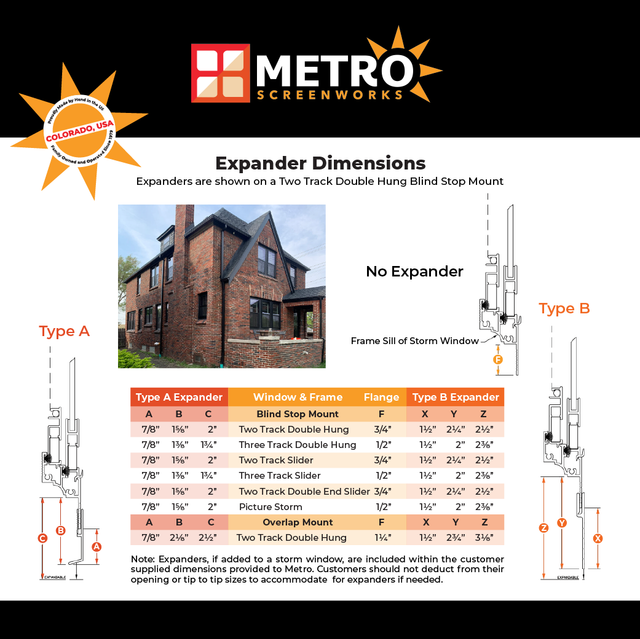Storm Windows- 3-Track Double Hung - METRO SCREENWORKS