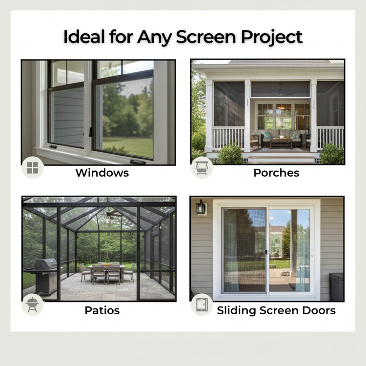 36 Inch x 100 Ft Solar Screen 65 | Solar Screen Rolls | Metro Screenworks