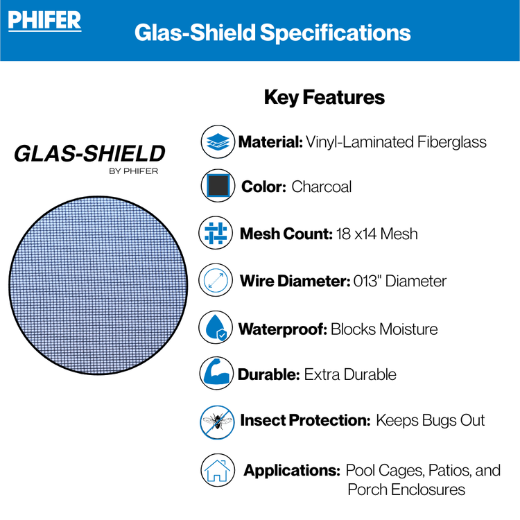 36 Inch x 25 Ft Florida Glass Screen - Buy Florida Screen