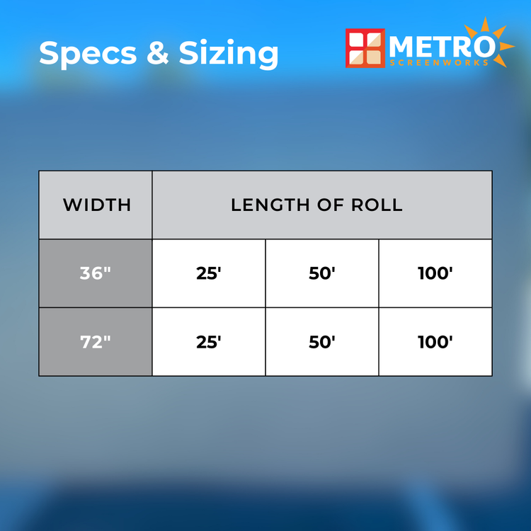 72 Inch x 50 Ft Florida Glass Screen - Buy Florida Screen