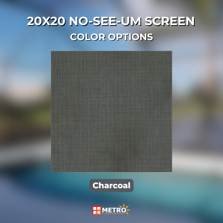 48 Inch x 25 Ft No-See-Um Screen Roll - 20 x 20 Mesh Screen