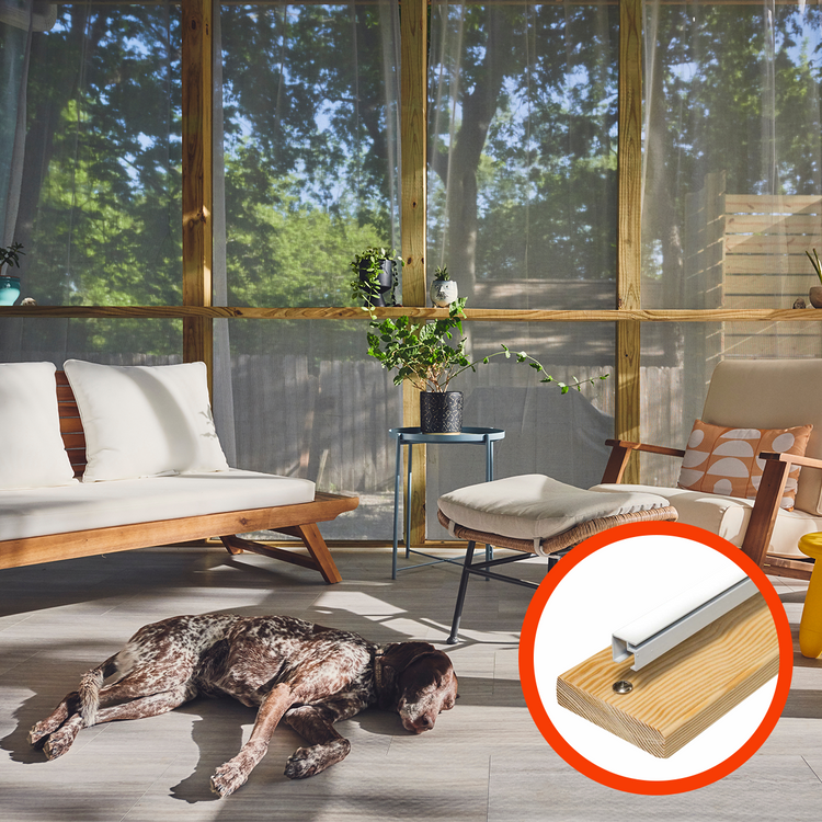 Screen Tight Mini Track - Do-It-Yourself Patio Enclosure Kit