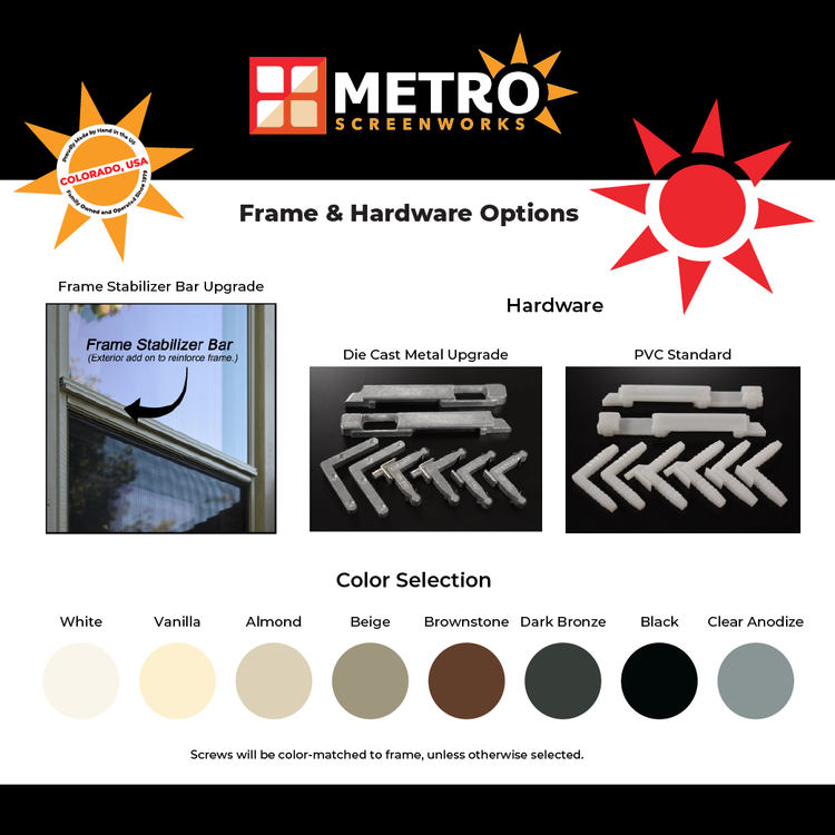Storm Windows - 2-Track Double Hung - METRO SCREENWORKS