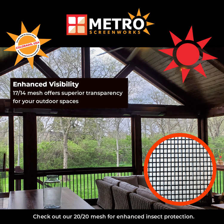 48 in x 100 ft - HD Screen Mesh 17/14 | Rolls of Screen