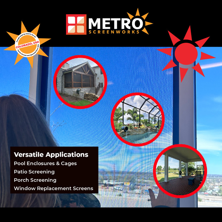 60 in x 100 ft - HD Screen Mesh 17/14 | Rolls of Screen