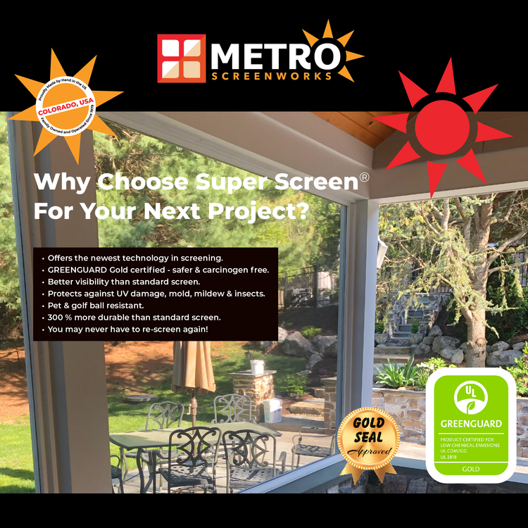 84 Inch x 50 Ft Super Screen | Metro Screenworks