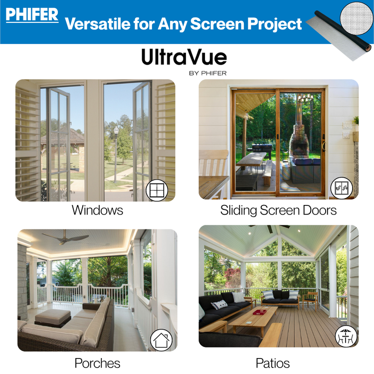 UltraVue Invisible Screen Mesh Rolls | Metro Screenworks