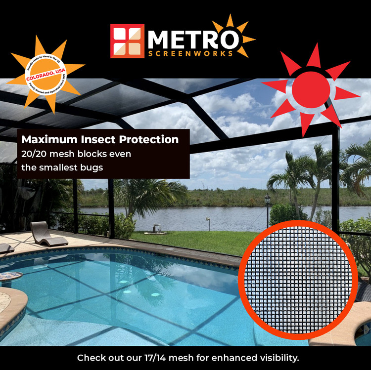 HD Screen Mesh 20/20 | Rolls of Screen | Pool & Patio Screens