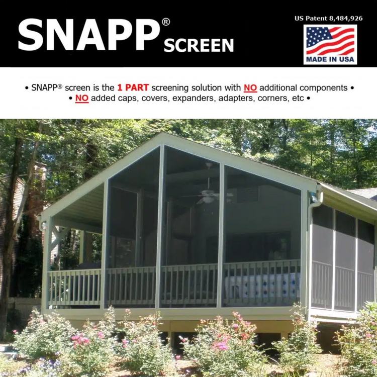 SNAPP Aluminum Track Porch Screen Kit for Screened-In Porches