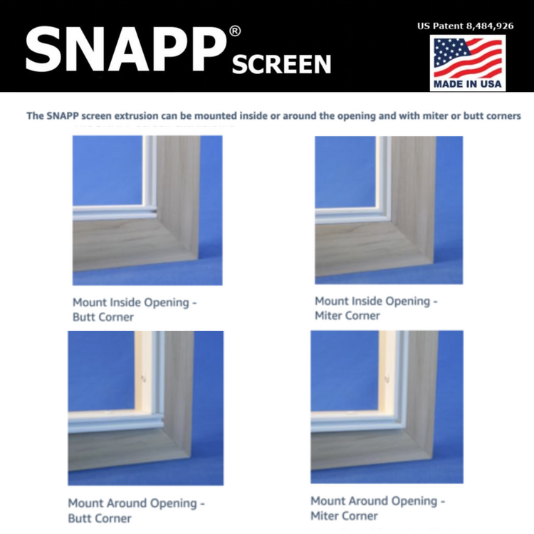 SNAPP® PVC Porch Screen Kit | 5 PK