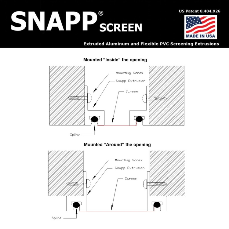 SNAPP® PVC Porch Screen Kit | 30 PK