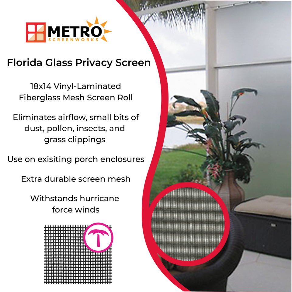 72 Inch x 25 Ft Florida Glass Screen - Buy Florida Screen