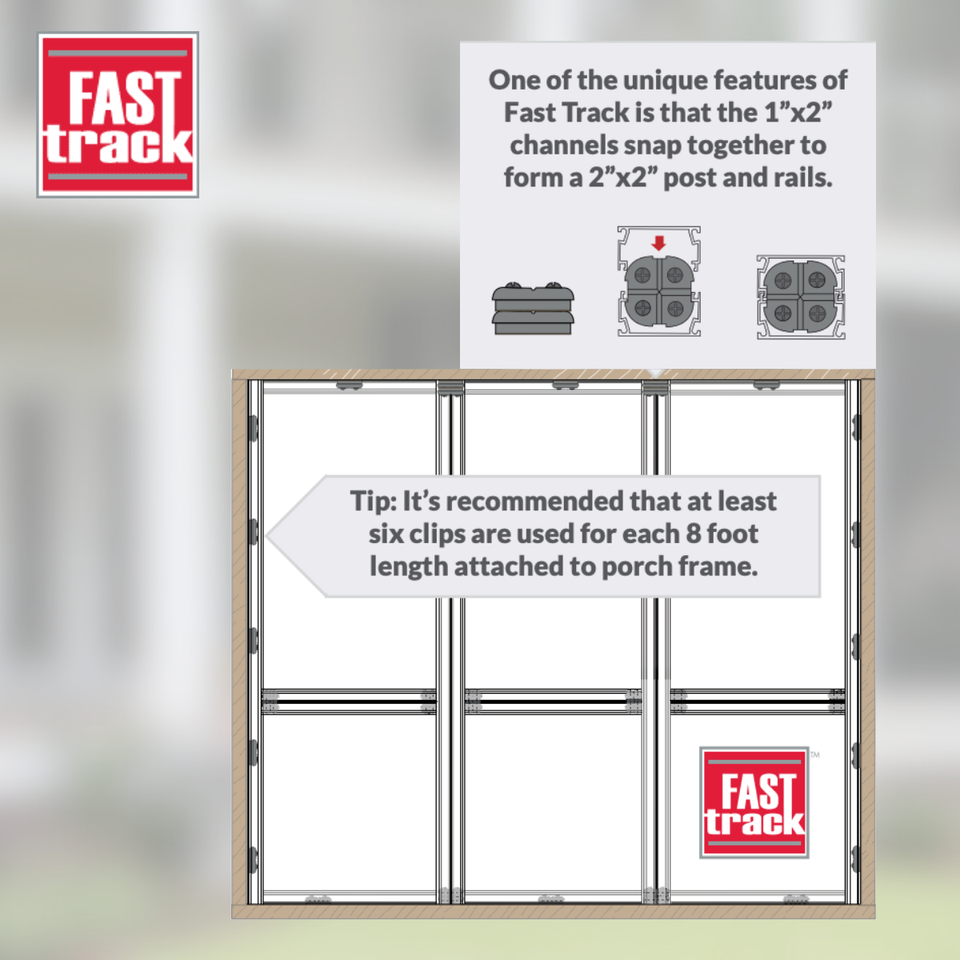 Screen Tight Fast Track - Do-It-Yourself Patio Enclosure Kit