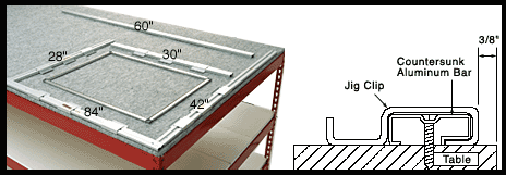 84 x 42 Inch Aluminum Screen Jig Set
