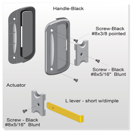 600 Series Handle Set | Screen Frame & Components | Metro