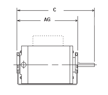 H268 CENTURY GENERAL PURPOSE MOTOR 1/3 HP 1200 RPM J56 FRAME