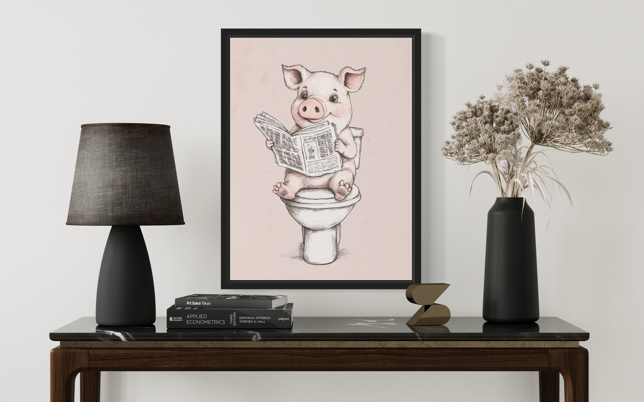 Pig Art Print Poster