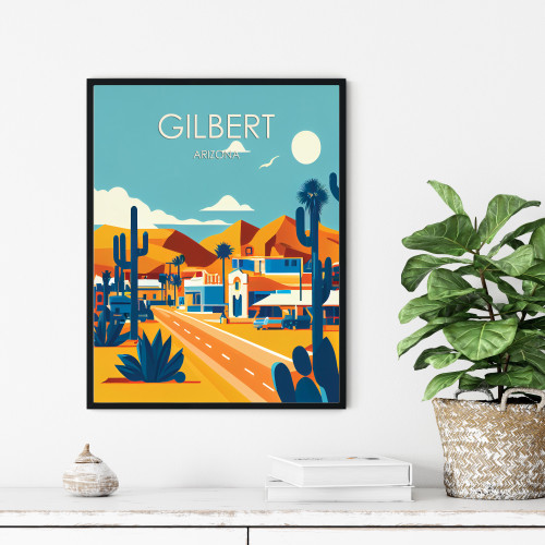 Gilbert Arizona Portrait Art Print Poster