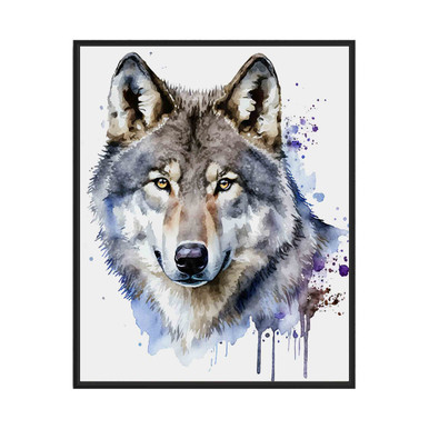 Gray Wolf Art Print Poster
