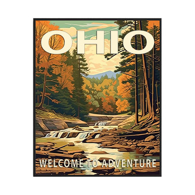Ohio State Portrait Art Print Poster