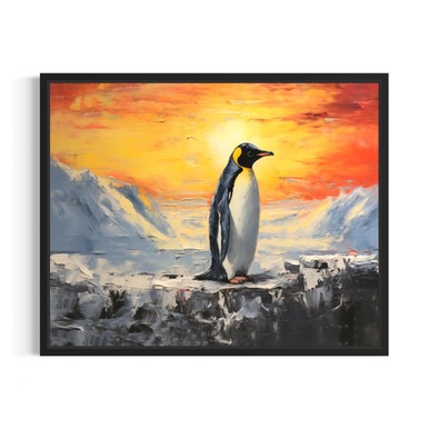 Emperor Penguin Portrait Art Print Poster