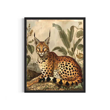 Vintage Animal Portrait Art Print Poster