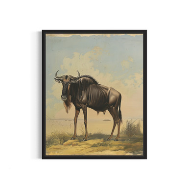 Vintage Animal Portrait Art Print Poster