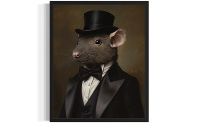 Rat Art Print Poster