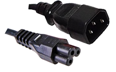 Power Cables: IEC (60320) C14 10A > IEC (60320) C5 'Clover' 0.75mm2 ...