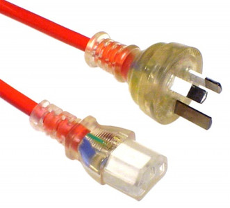 Cable: GPO (AS3112) 10A plug > IEC-Lock C13 10A socket, Medical | RackLink