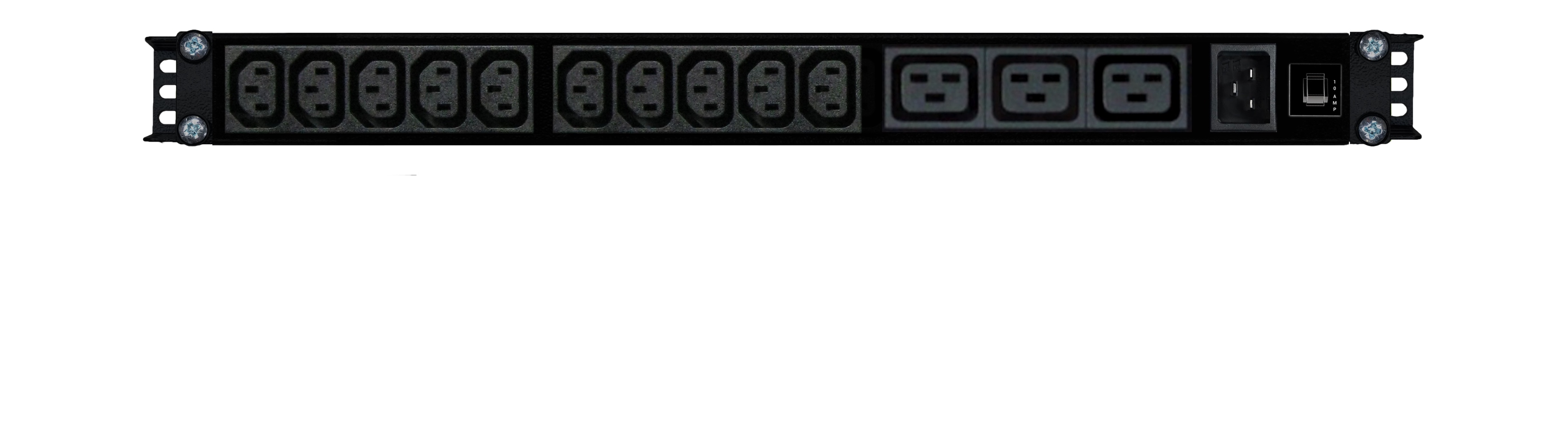 PDU: IEC (60320) - 10x C13 10A & 3x C19 16A outlets, 0.5m Vertical ...