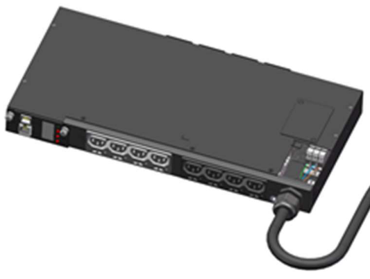 enLogic: 32A input with (8)C13 & (4)C19 outlets, 1RU Horizontal | RackLink