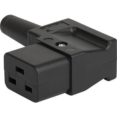 IEC (60320) C19 16A Socket "Left-Hand Entry" | Rewireable Connector