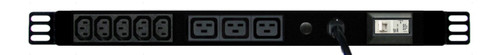 PDU: IEC (60320) 5x C13 10A & 3x C19 16A, Vertical 0RU, Cable input ...